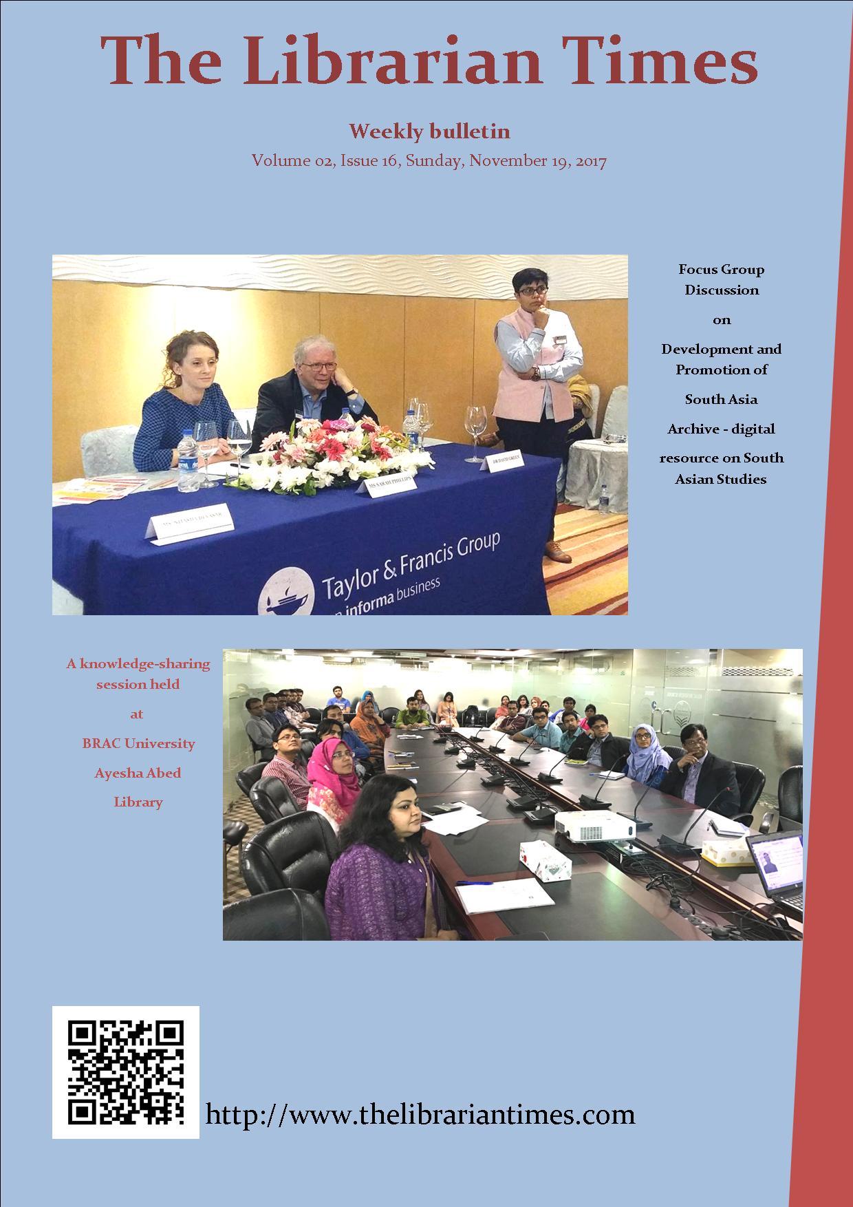 The Librarian Times - Volume 02, Issue 16 – The Librarian Times