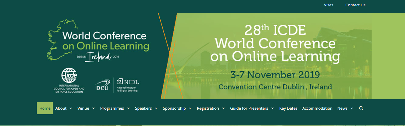 The 28th ICDE World Conference on Online Learning - 3-7 November 2019 ...